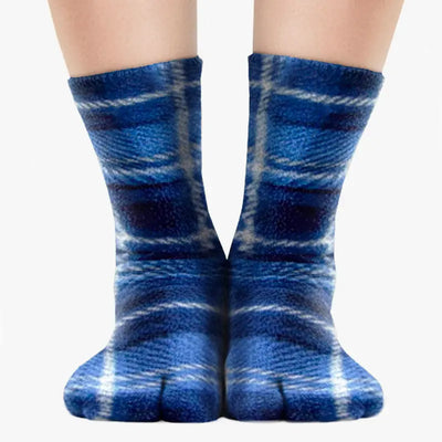 Fleece Tabi Socks | Flip flop Sandal Socks | Toe Socks