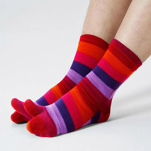 Fleece Tabi Socks | Flip flop Sandal Socks | Toe Socks