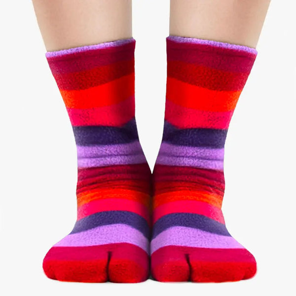 Fleece Tabi Socks | Flip flop Sandal Socks | Toe Socks