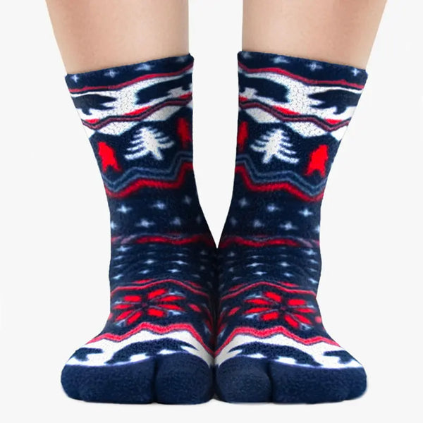 Fleece Tabi Socks | Flip flop Sandal Socks | Toe Socks