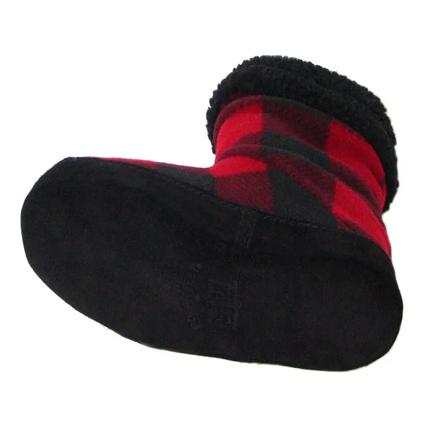 Polar Feet Kids' Snugs Lumberjack | Kids Over the Ankle Bootie Slippers ...