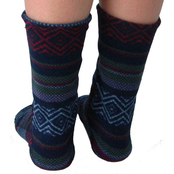 Fleece socks | slipper socks | for men and women | extra stretchy ...