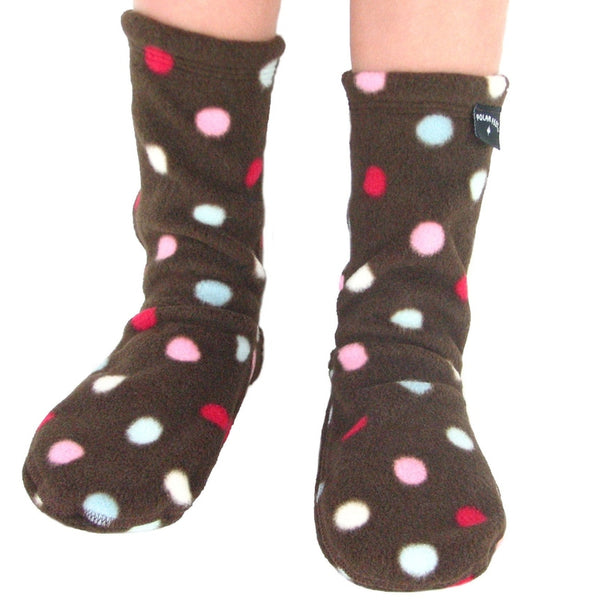 Kids' Nonskid Fleece Socks - Smarties | Slipper Socks – Polar Feet® LLC
