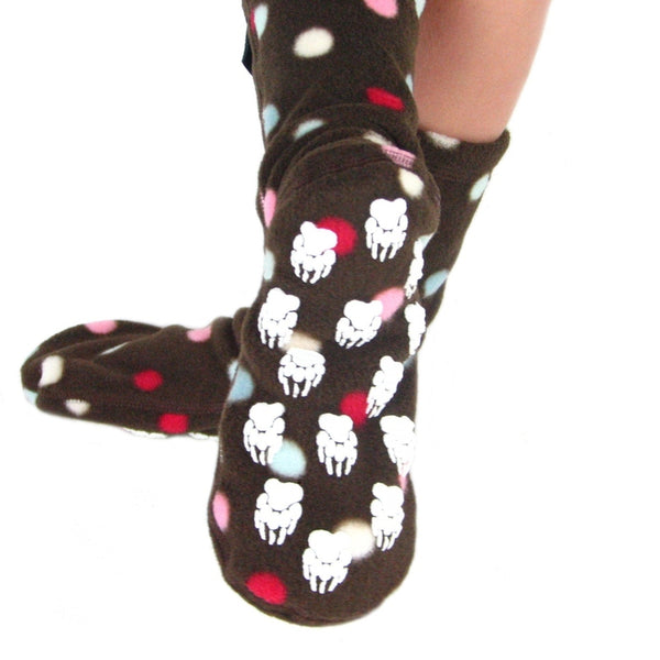 Kids' Nonskid Fleece Socks - Smarties | Slipper Socks – Polar Feet® LLC