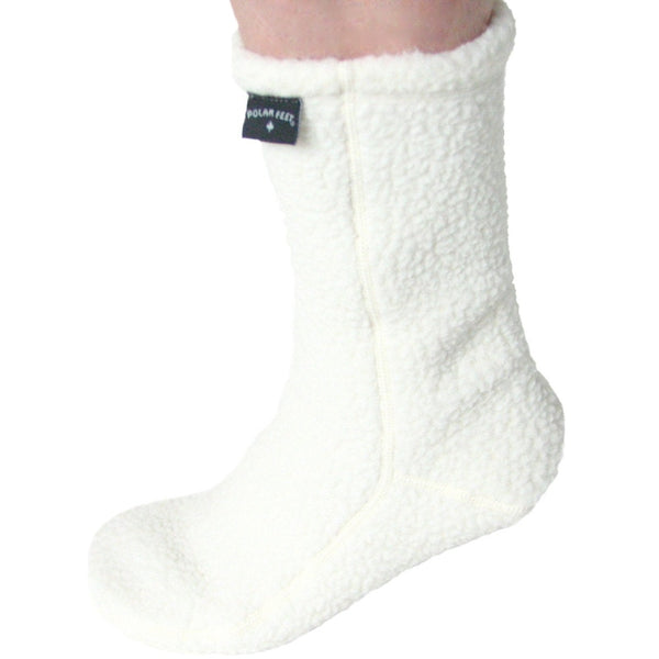 Polar Feet Supersoft Fleece Socks - Cream – Polar Feet® LLC